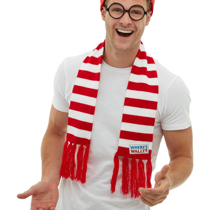 Where's Wally? Verkleedset muts, bril en sjaal – Partywinkel